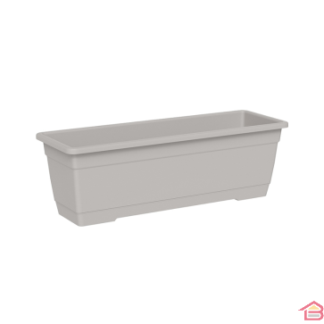 Pot Jardinière Rectangulaire 60 cm BIRKA Nuage avec Soucoupe | Bricodéco